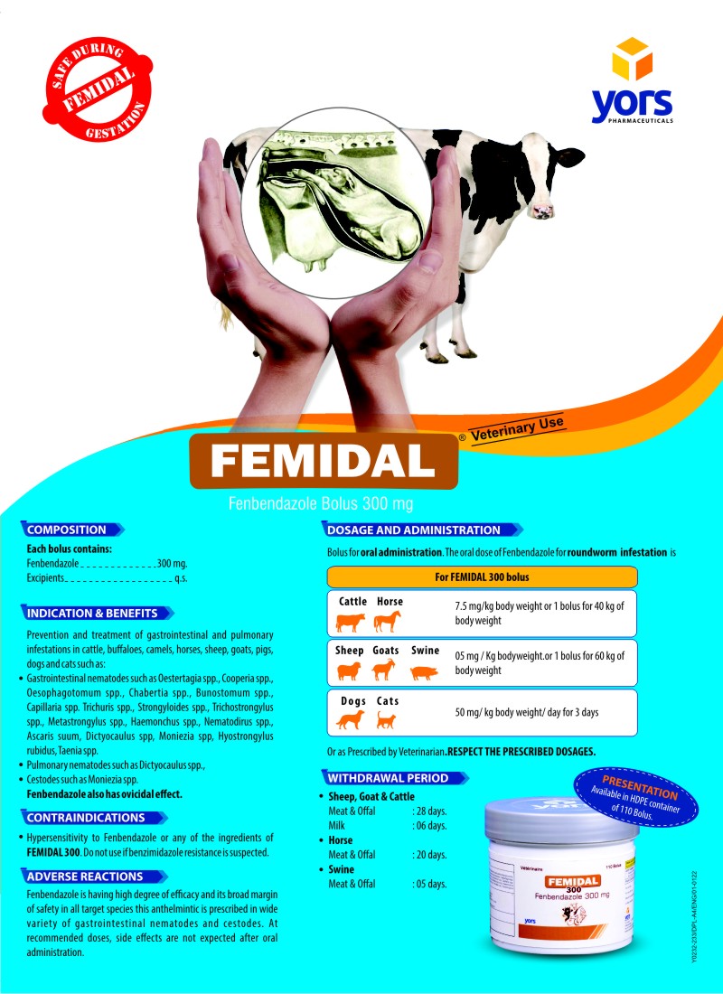 femidal-300-bolus-more-details - Yors Pharmaceutical